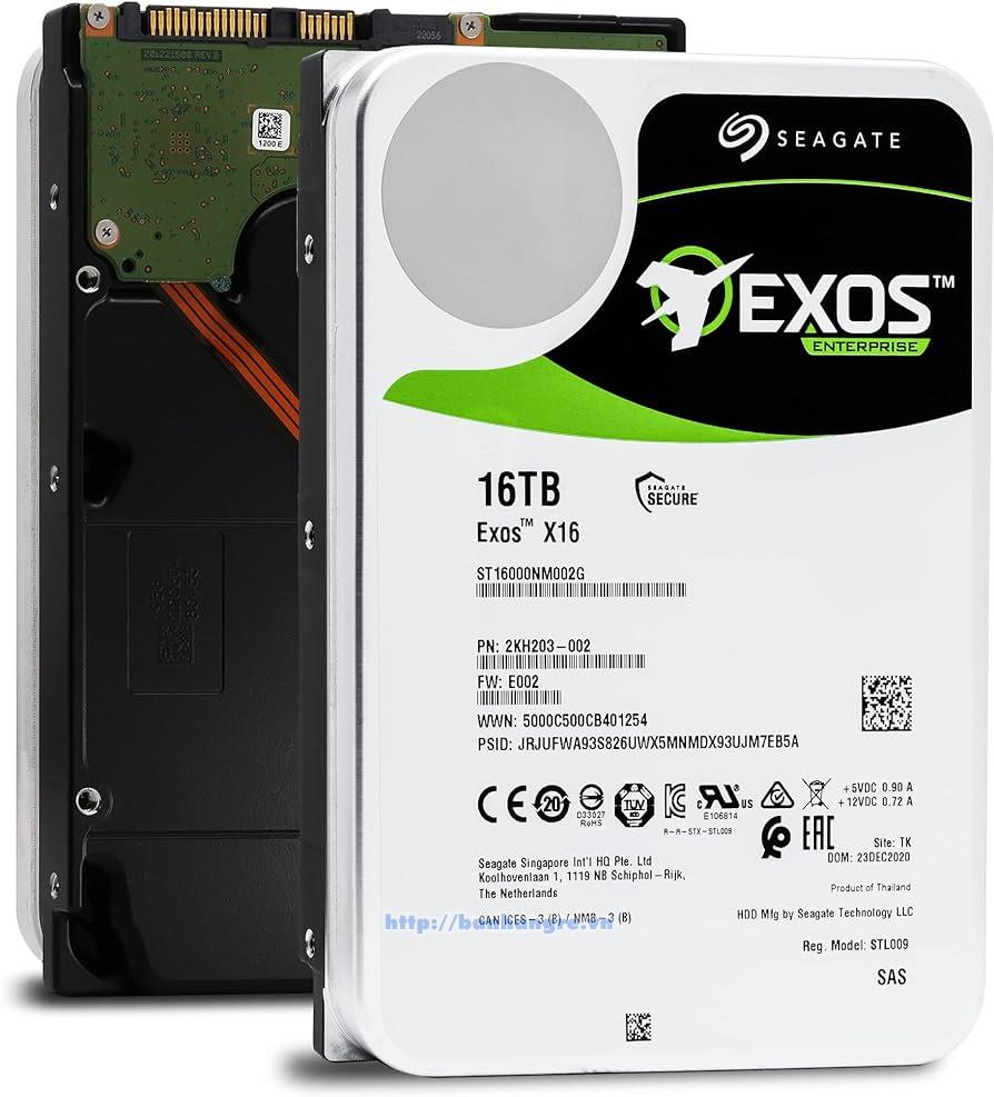 Ổ Cứng HDD SAS Seagate Exos X16 12Gb/s Enterprise 16TB 3.5in (Bảo Hành ...