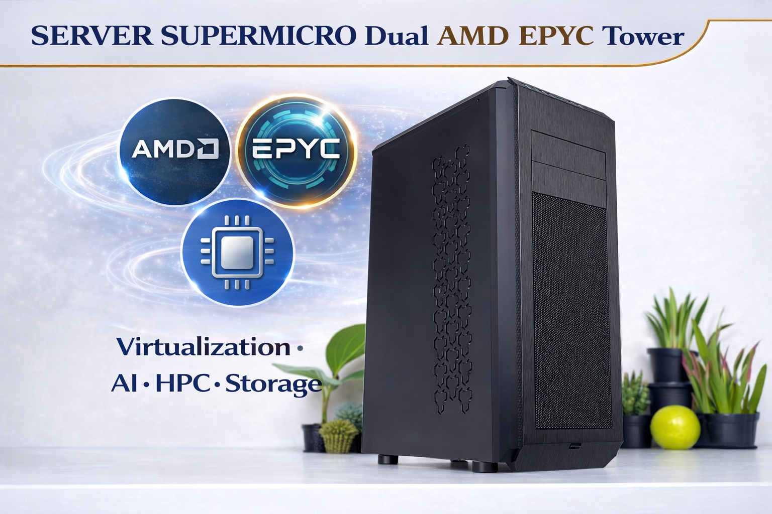 Server Tower Dual AMD EPYC 7742 (128 Core / 256 Threads) | Main ...