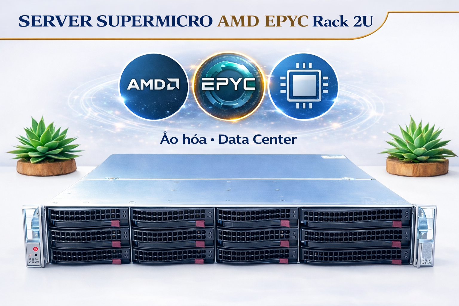 Server Supermicro Rack 2U | Dual AMD EPYC 7742 (128 Core / 256 Threads ...